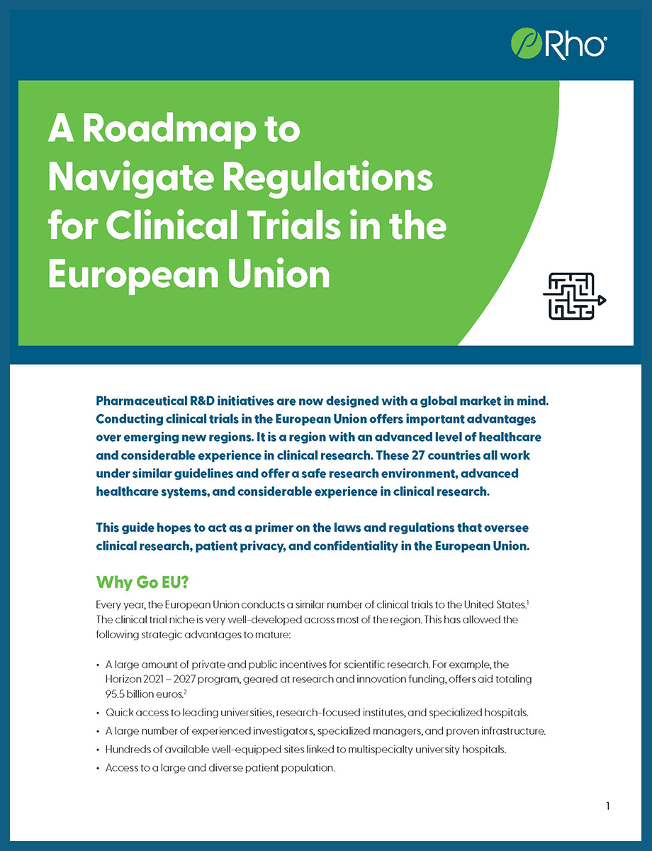 A Roadmap to Navigate Regulations for Clinical Trials in the European ...